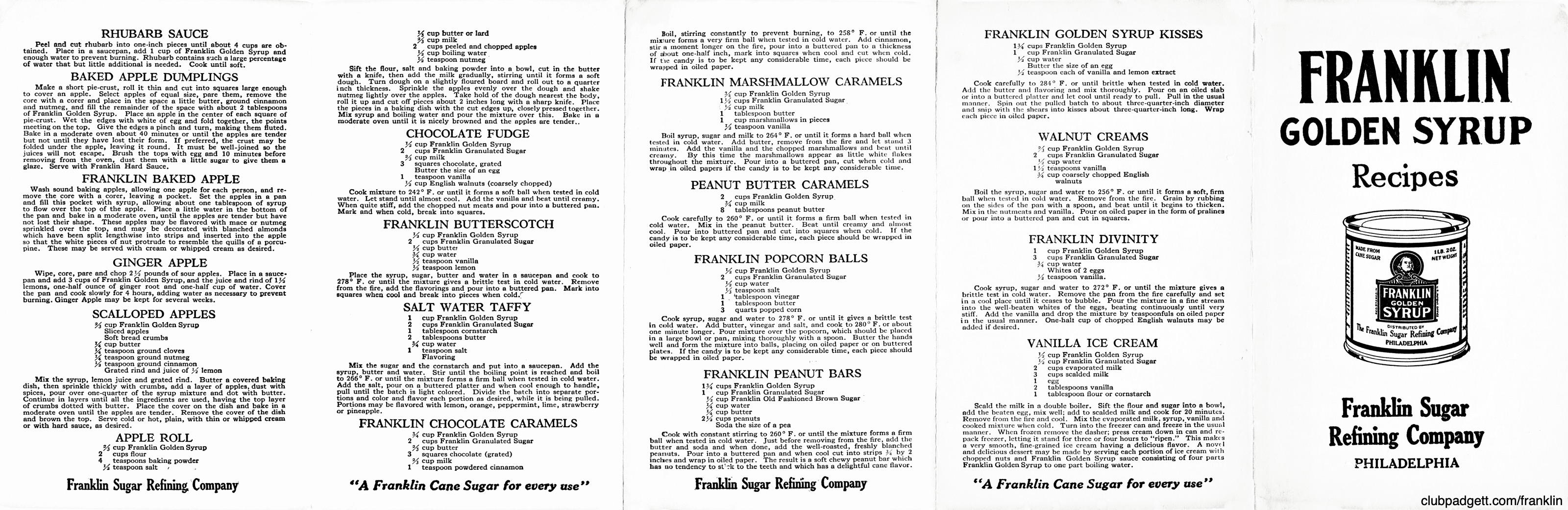 Mimsy: Franklin Golden Syrup Recipes